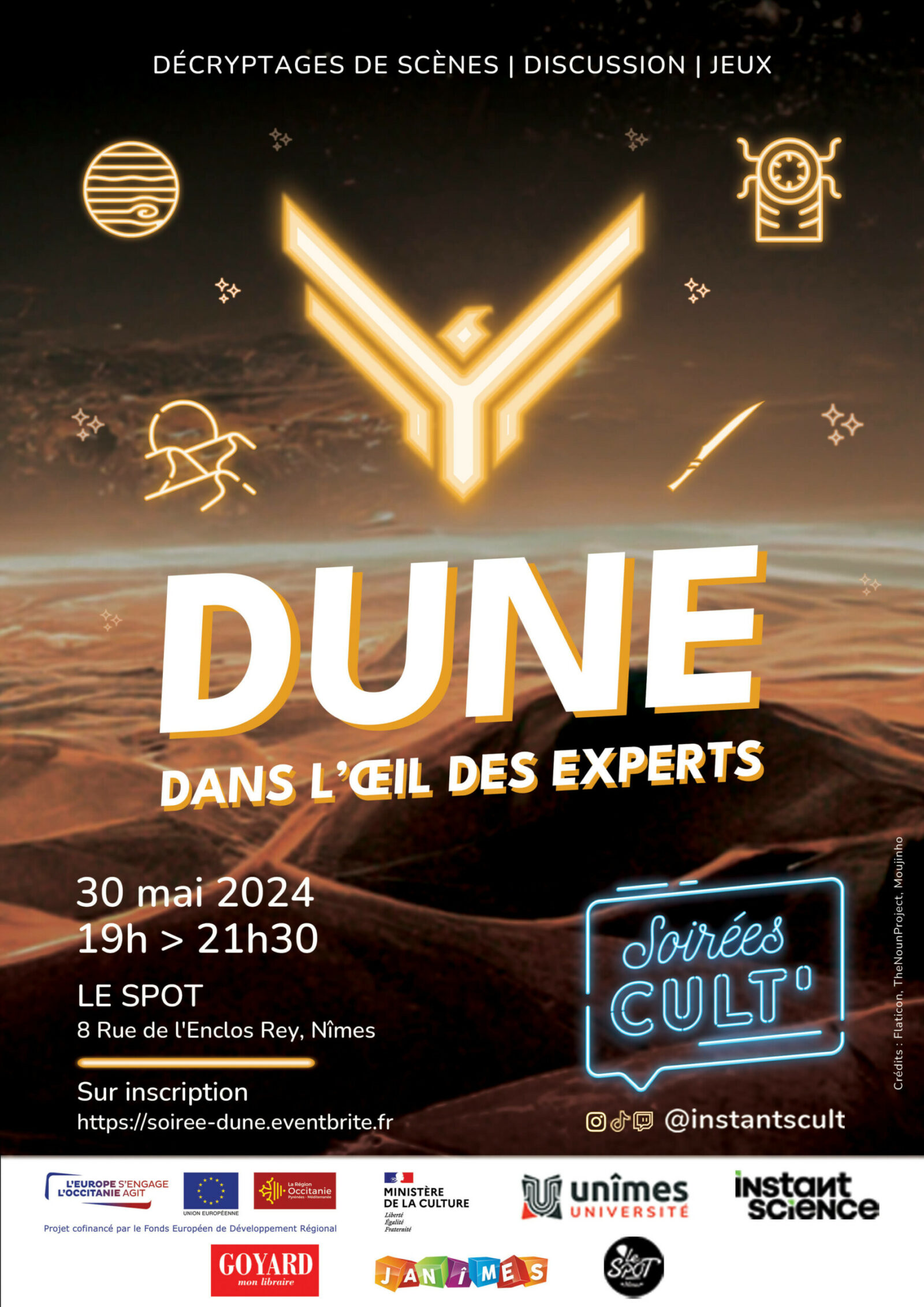 Soirée Cult’ - Dune dans l’œil des experts - Instant Science
